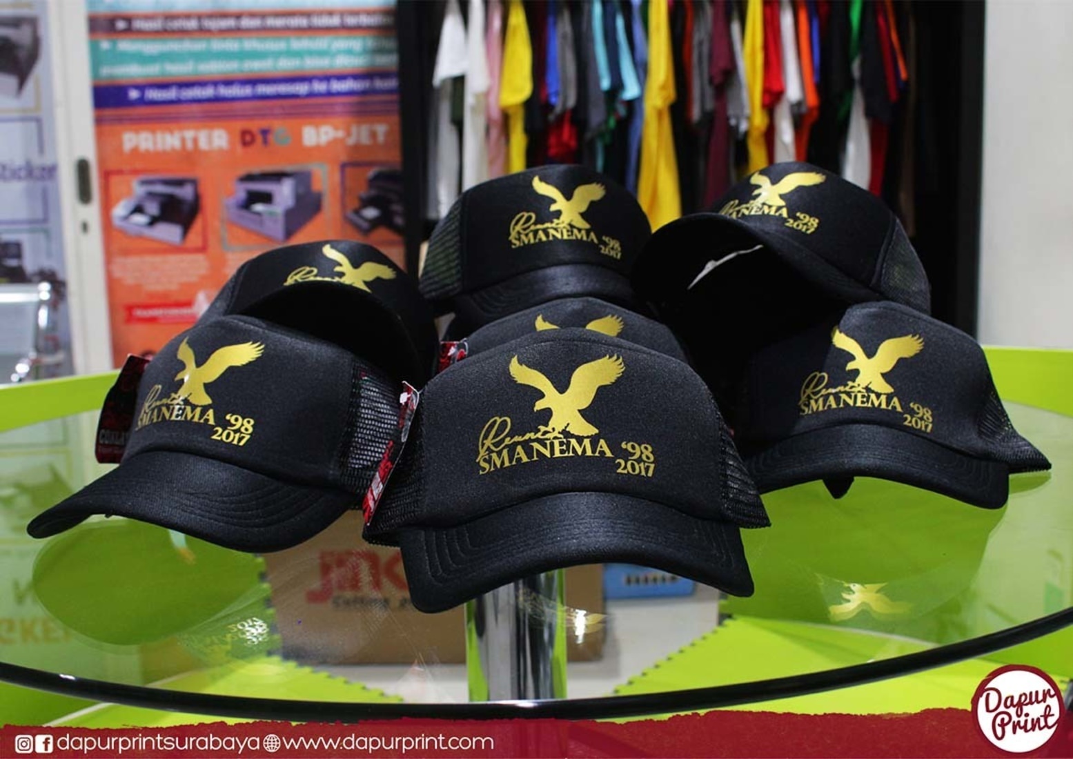 Cetak Topi Satuan - Dapur Print