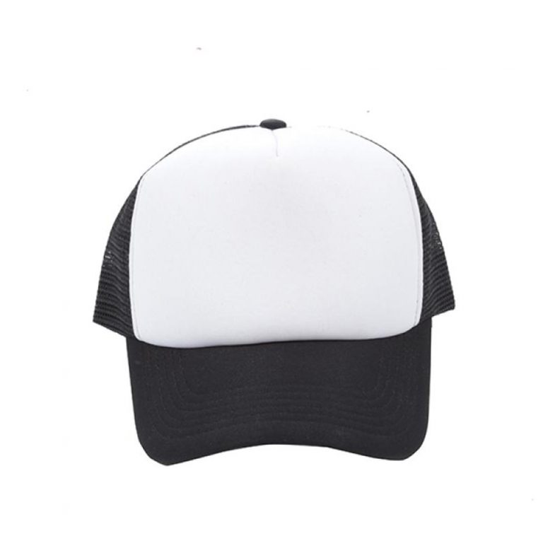 Topi Polos - Hitam Putih - Dapur Print