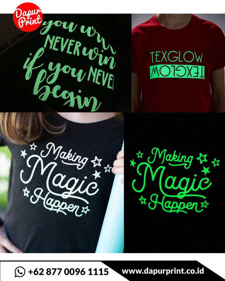 Jasa Sablon Kaos Glow In The Dark A3 Murah Di Surabaya - Dapur Print