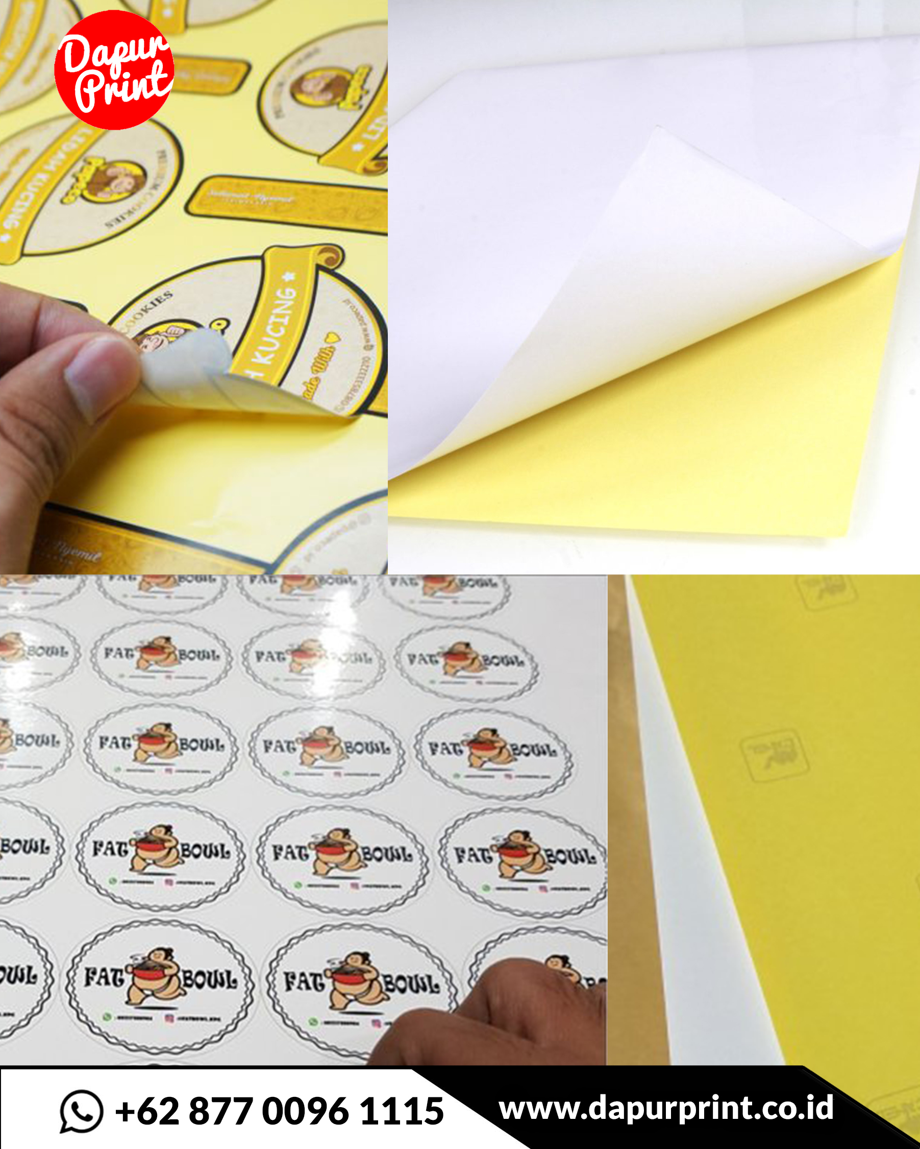 4 Jenis Stiker Terbaik Untuk Label Makanan Anda - Dapur Print